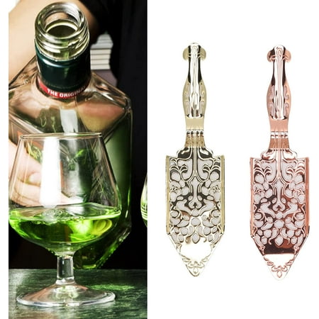 Absinthe Spoon Vintage Hollow Design Stainless Steel Wormwood Cocktail ...