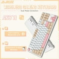 A.JAZZ Wireless Mechanical Keyboard, Dual Mode BT5.0/2.4G with 87 TKL ...