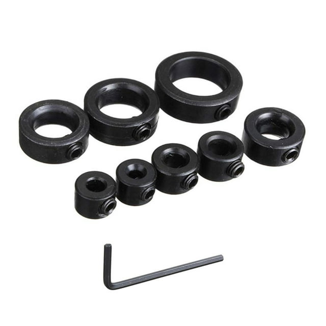 Drill Bit Stop Collar Set Drill Bit Depth Stop Set with Allen Wrench ...