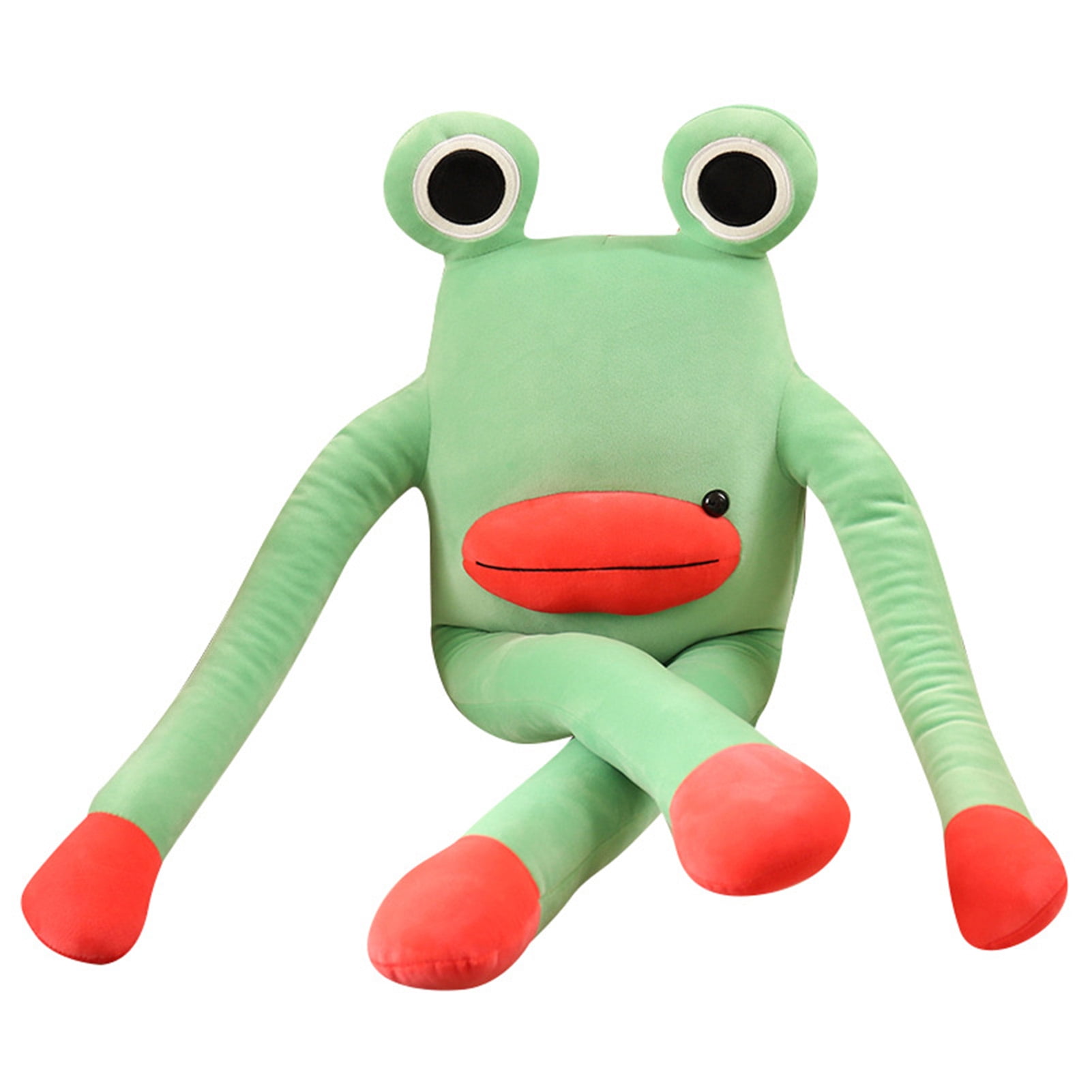 LIWEN Red Lips Sausage Mouth Ugly Frog Plushies Ornament, Soft Cartoon ...