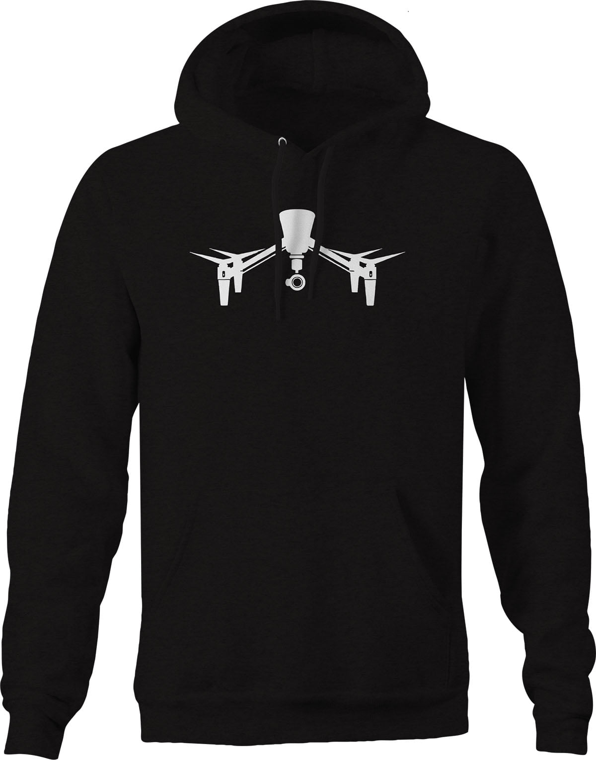 Drone Spy Camera Hoodie for Big Men 3XL Black - Walmart.com