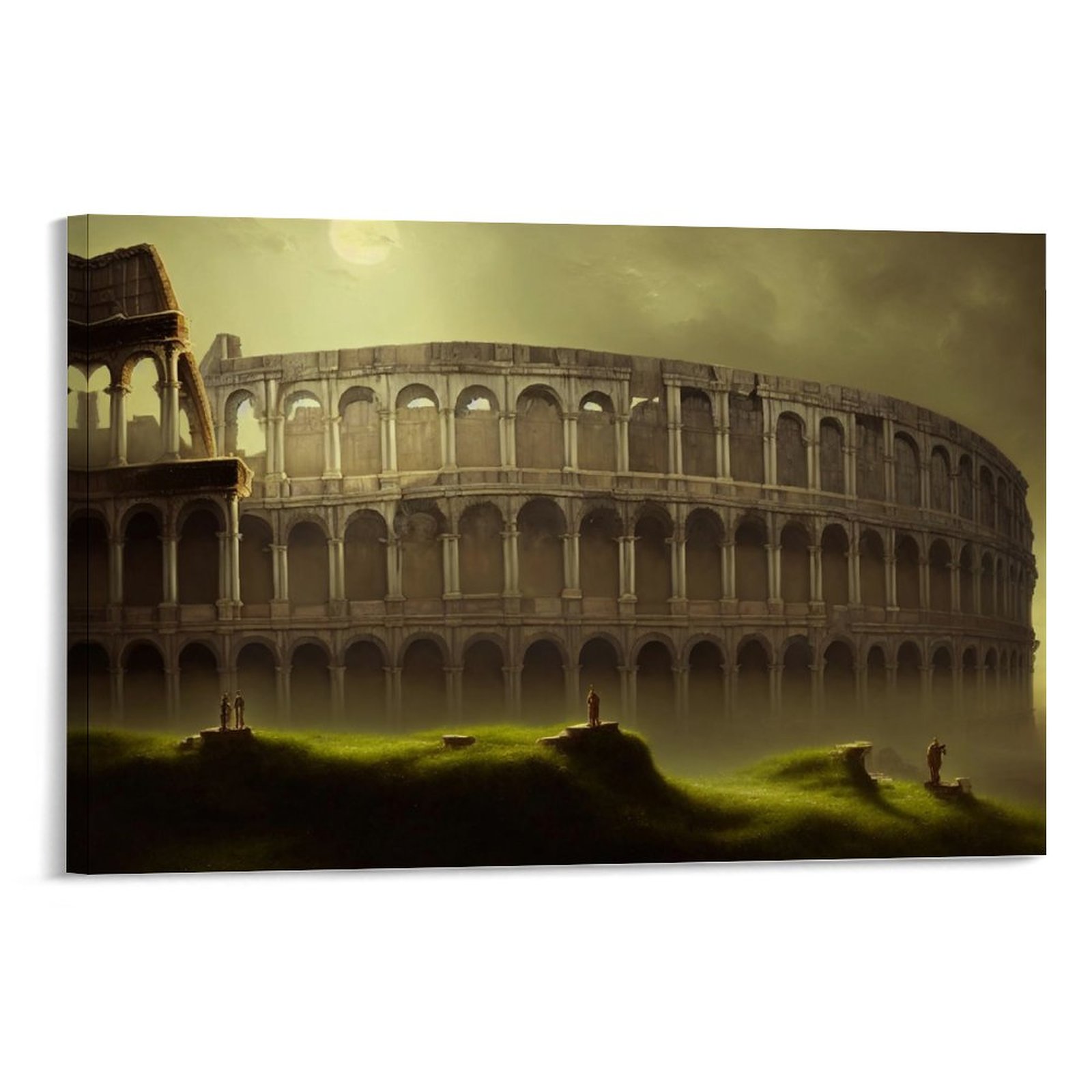 Ancient Roman Colosseum Canvas Wall Art Decor, Horizontal Version ...