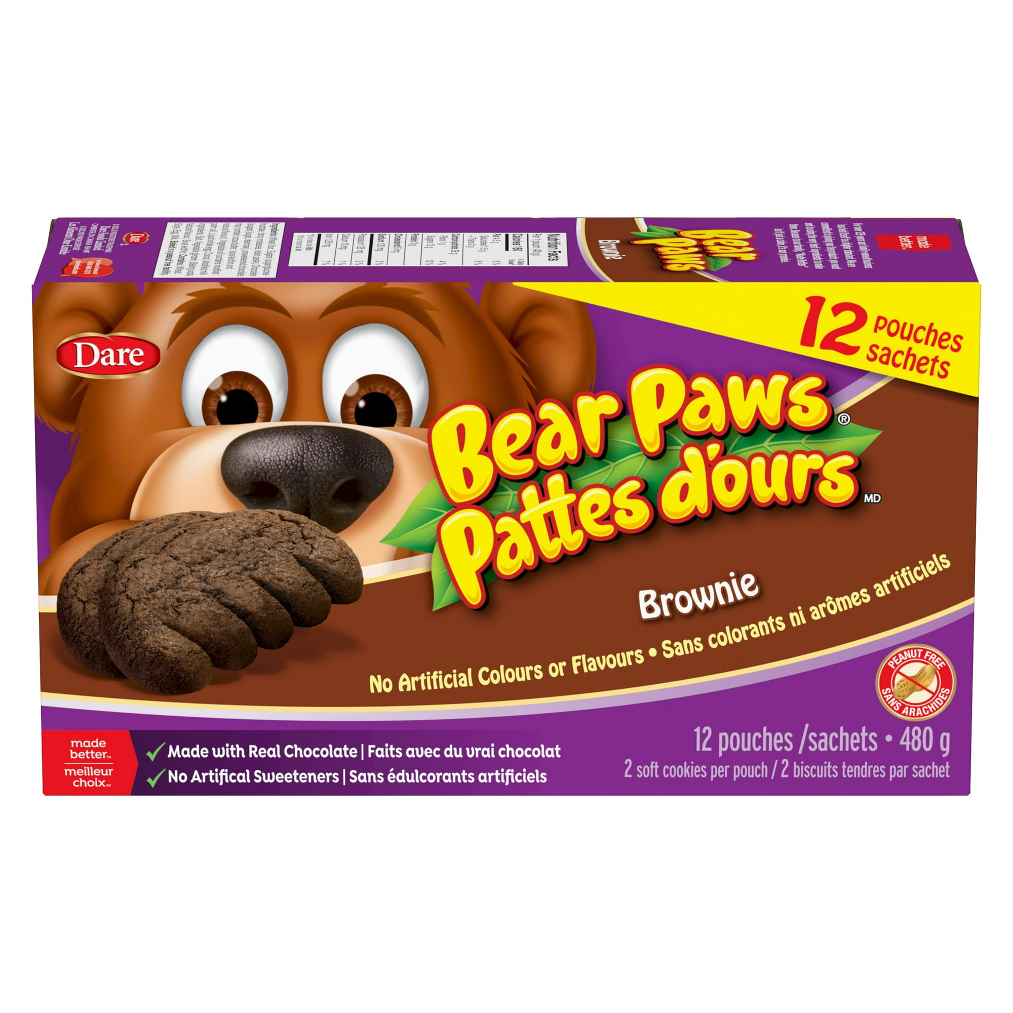 Click here for Bear Paws Brownie 480g  Dare Cookies 480 G prices