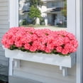 Artificial Geranium Flowers Pink 6 Count Outdoor Indoor Home Decor ...