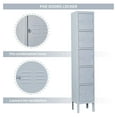 Drevy Metal Locker, Metal Lockers for Employees with Lock, Storage ...