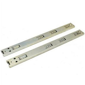 DEPOT E-SHOP Soft Close Side Mount Drawer Slide Gray Matte - 18" 1 Pair ...