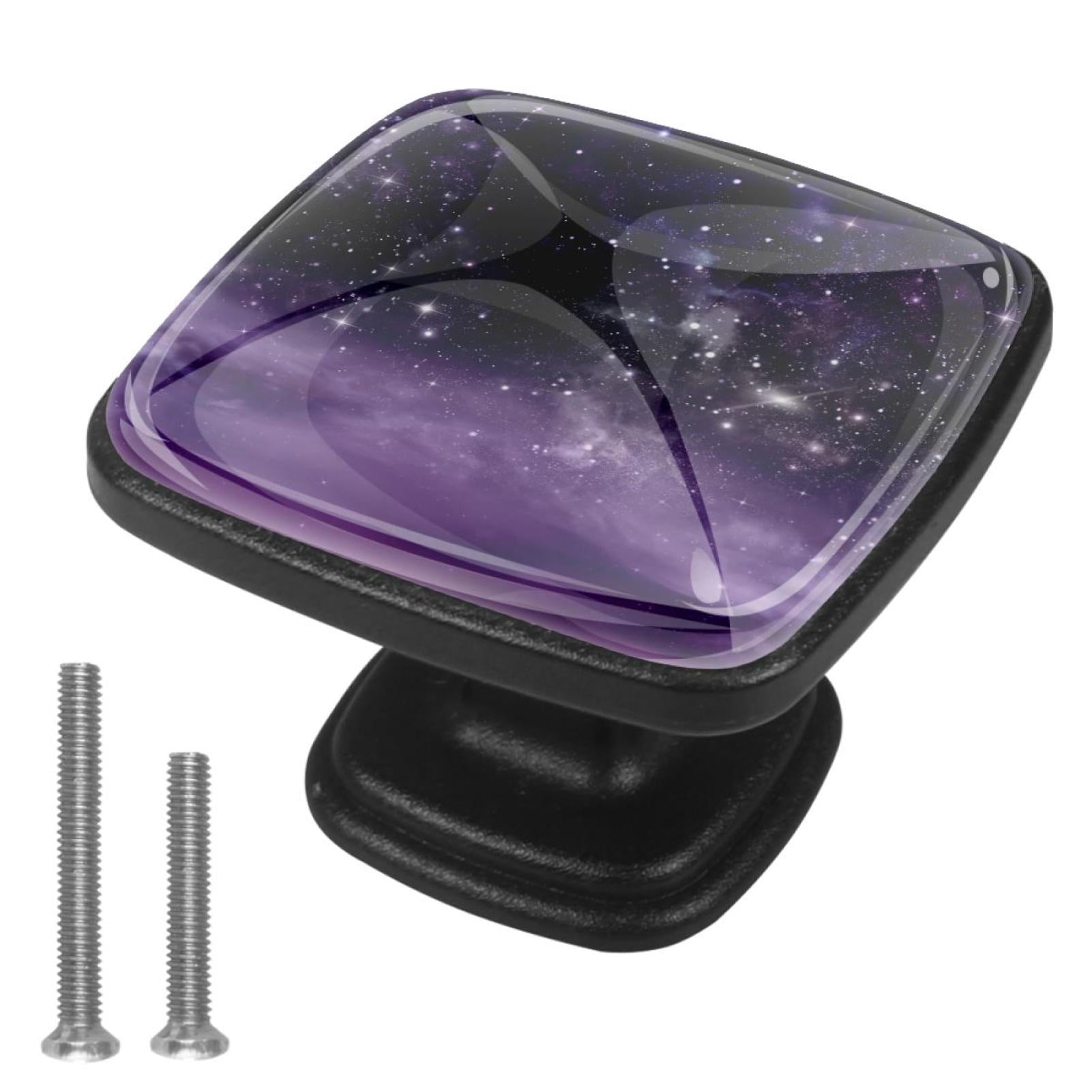 4 Pcs Cabinet Handle Drawer Pulls Starry Night Sky Clouds Knobs with ...