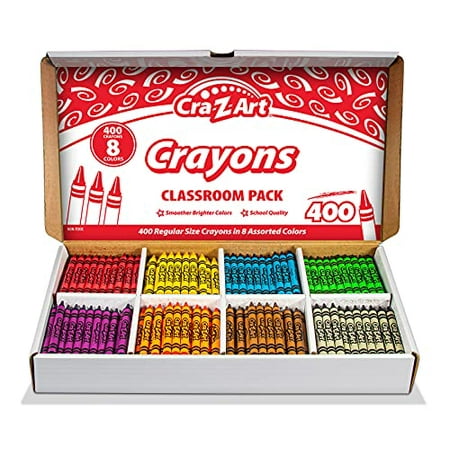 Cra-Z-Art Crayon Bulk Class Pack 400ct 8 Assorted Colors | Walmart Canada
