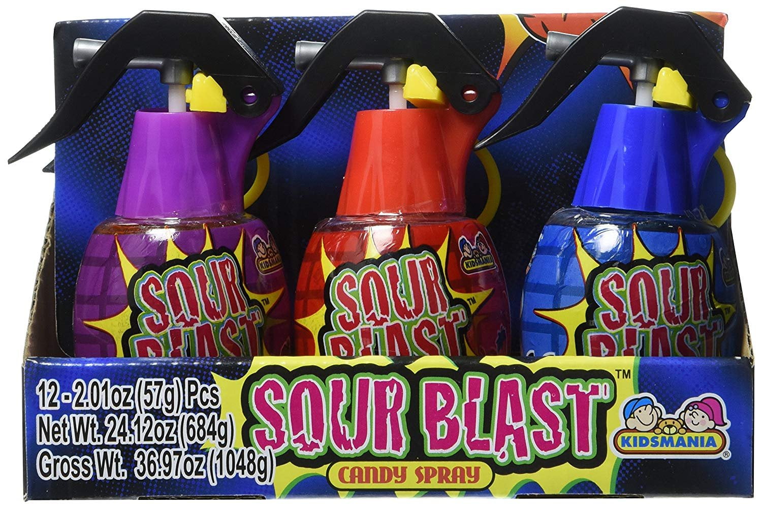 Kidsmania Sour Blast Candy Spray Grenades 12 Count – Beauty Suppliers ...