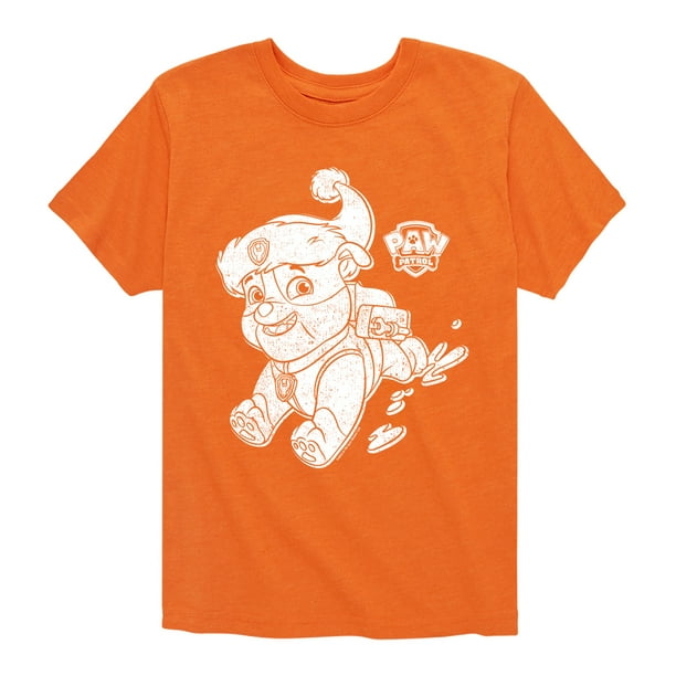 Paw Patrol - Rubble Santa Hat - Toddler And Youth Short Sleeve Graphic ...