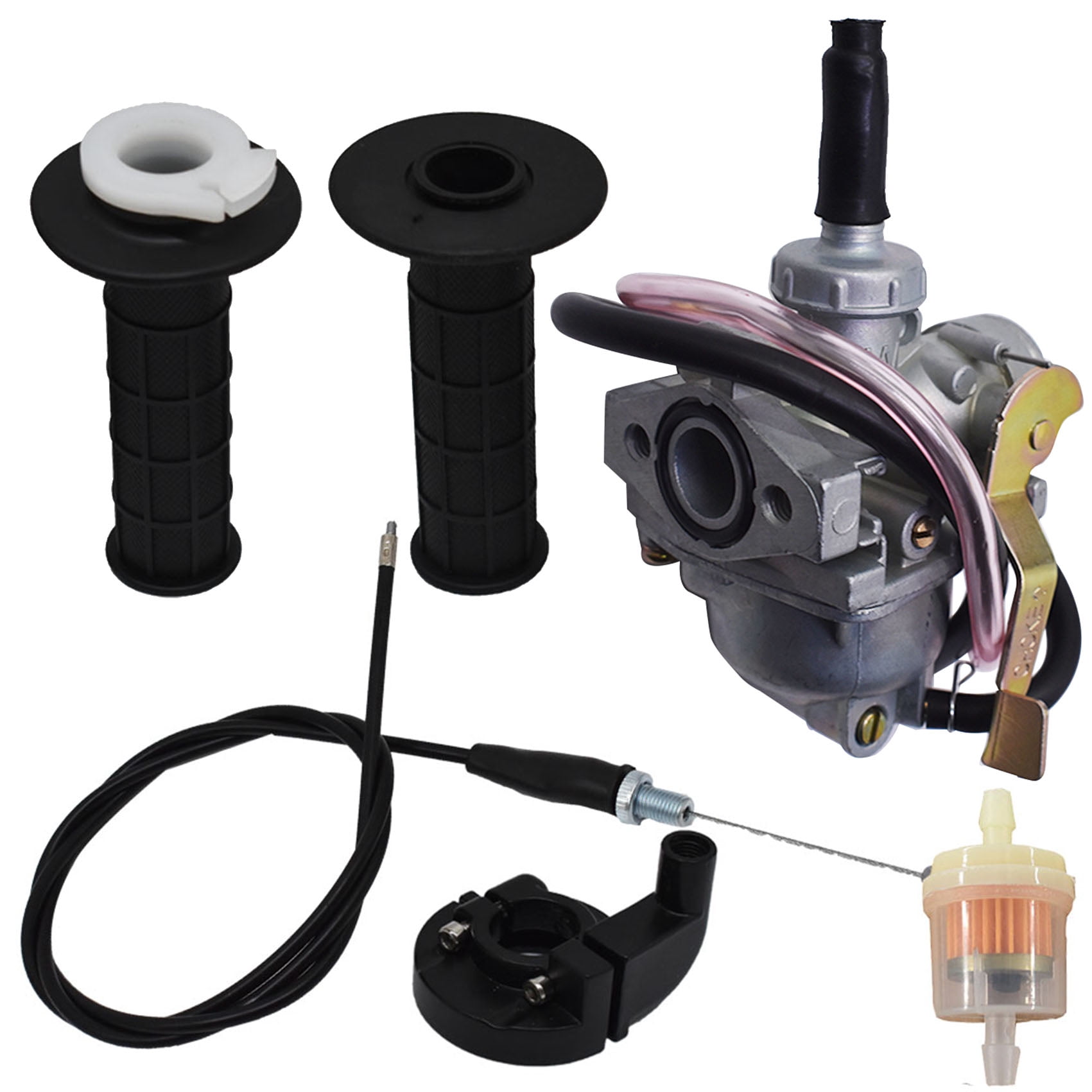 LABLT Carburetor & Throttle Handle Grip Bar For Honda XR50R CRF50F Z50 ...