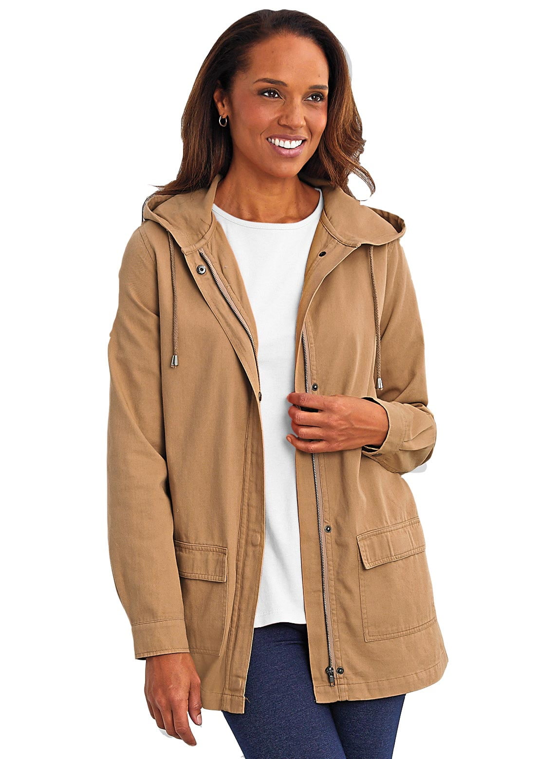 Denim Hooded Jacket by Denim Moves - Walmart.com