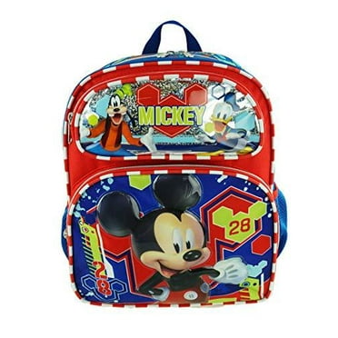 Mickey Mouse Red and Blue Colored Full Sze Backpack (16in) - Walmart.com
