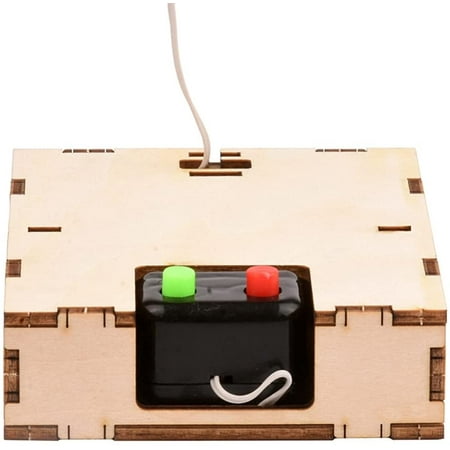 HTCM Wooden Elevator Kids Elevator Toy Electric Elevator Model Kits DIY ...