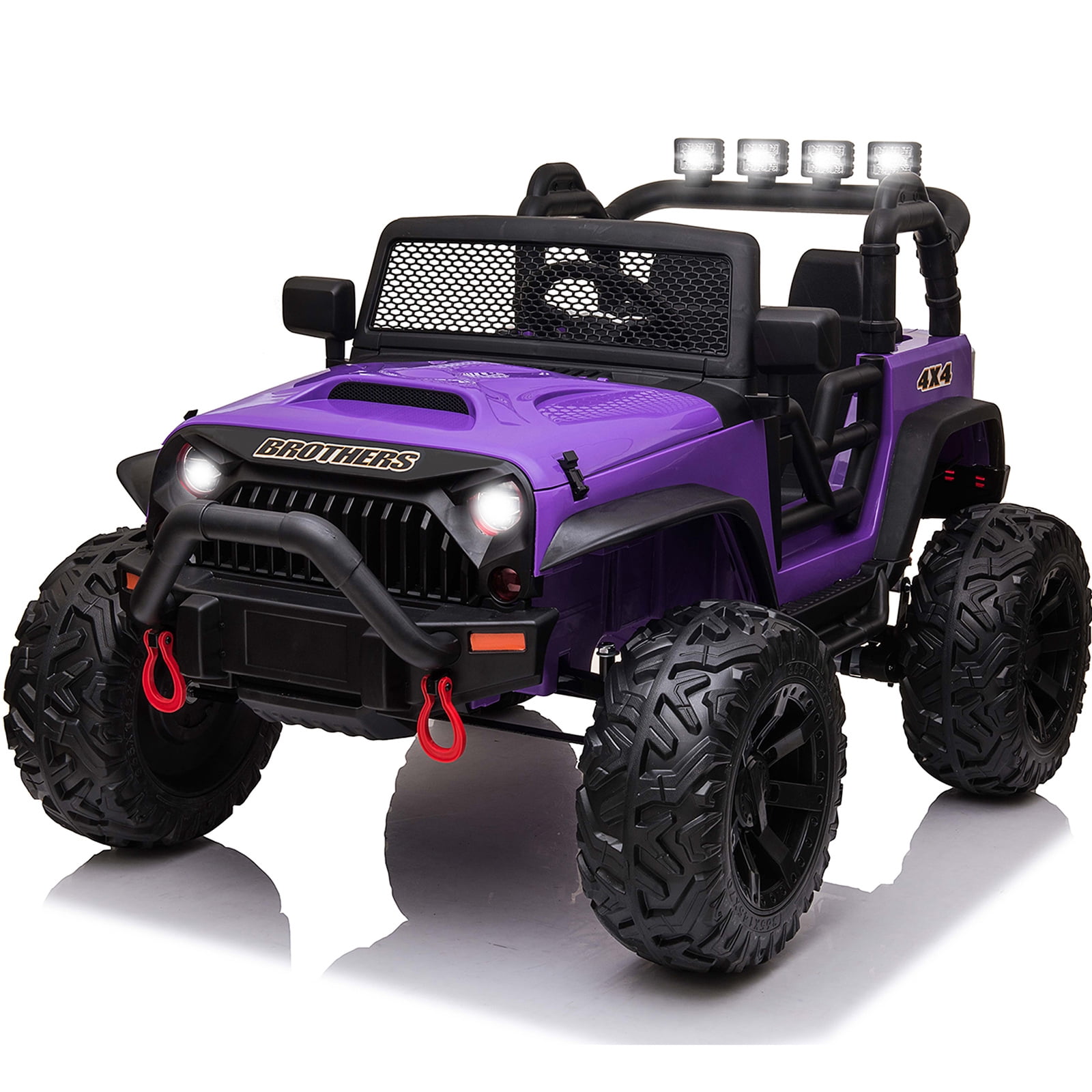 Hikiddo 12V 2-Seater Kids Ride on Truck with Remote Control, Bluetooth ...