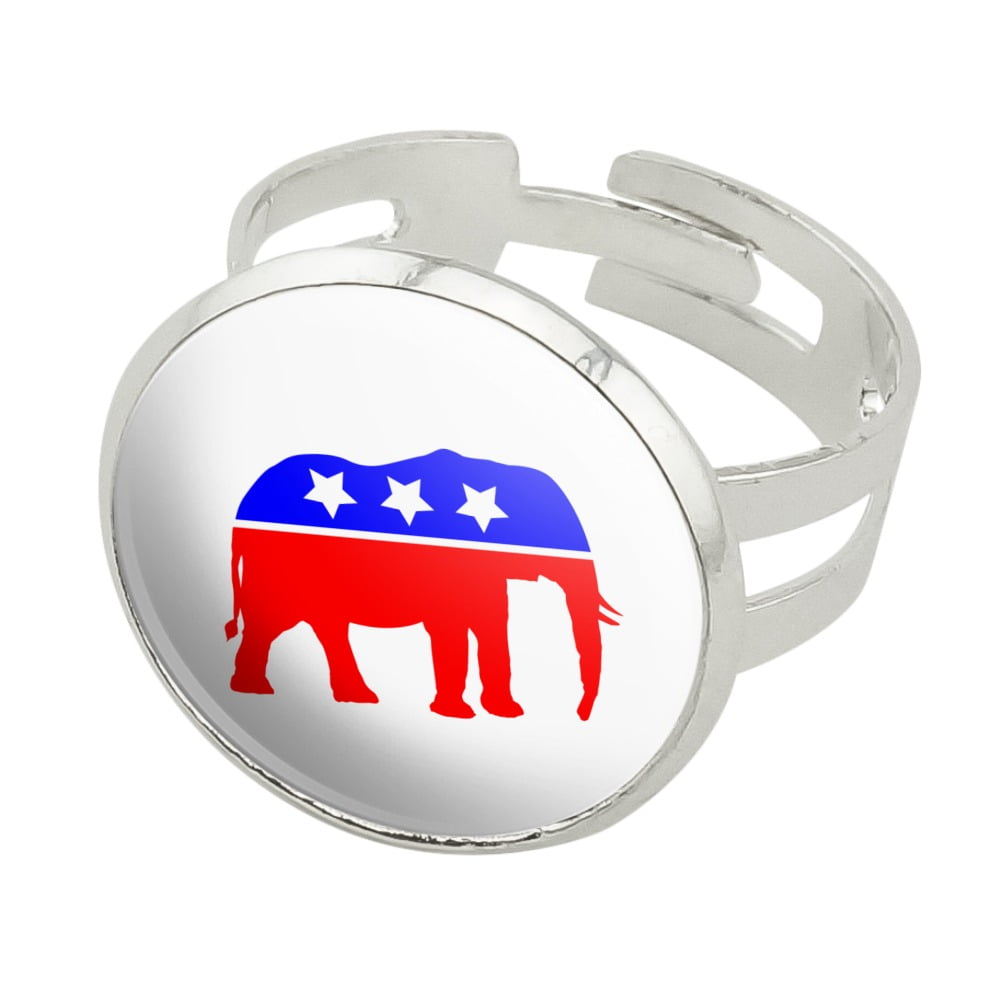 Republican Elephant GOP Conservative America Political Party Silver ...