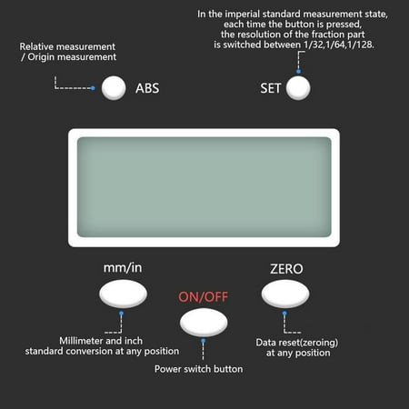Loewten 150mm Readout Scale, LCD Display 150mm Digital Readout Kit ...