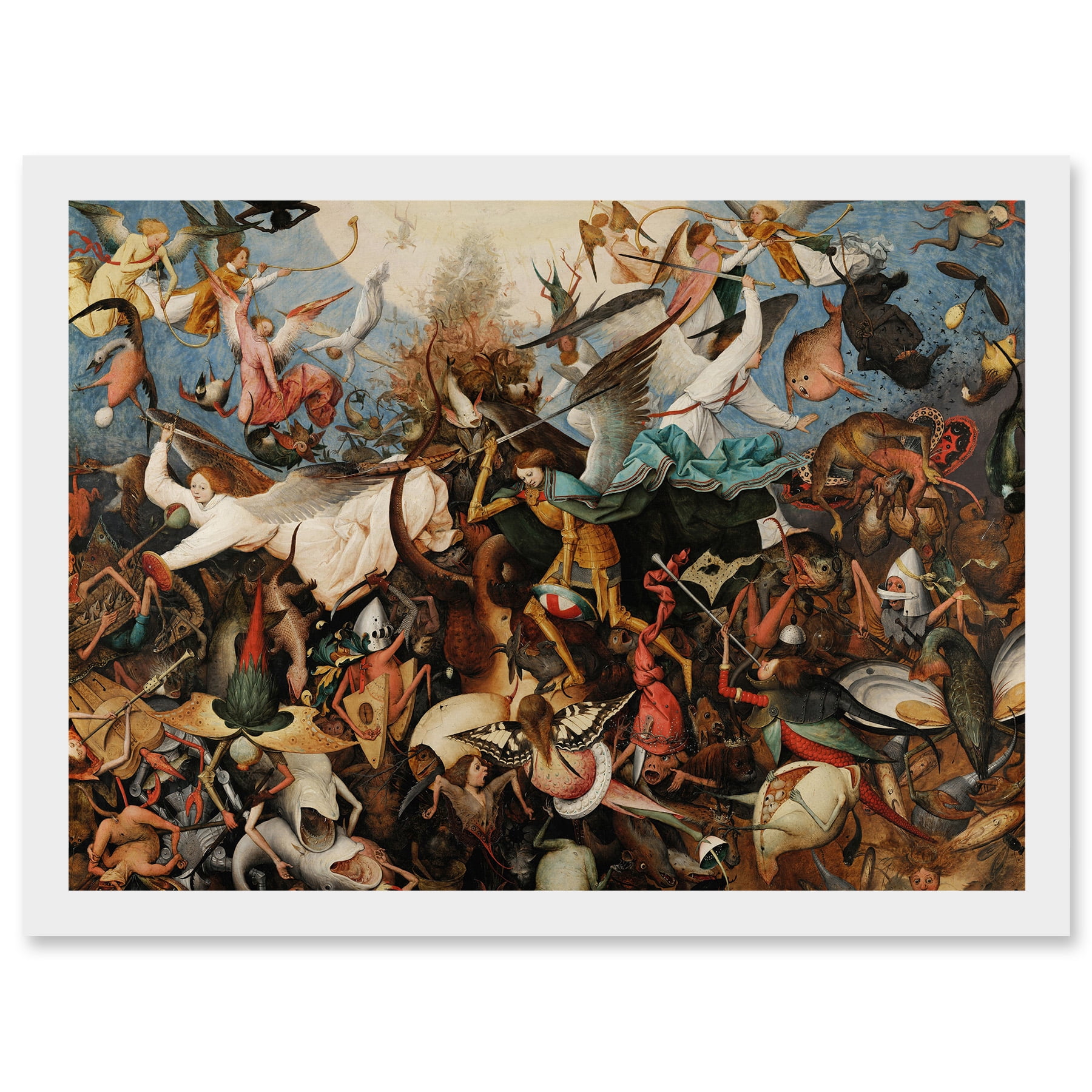 Pieter Bruegel The Elder The Fall Of The Rebel Angels Painting Artwork ...