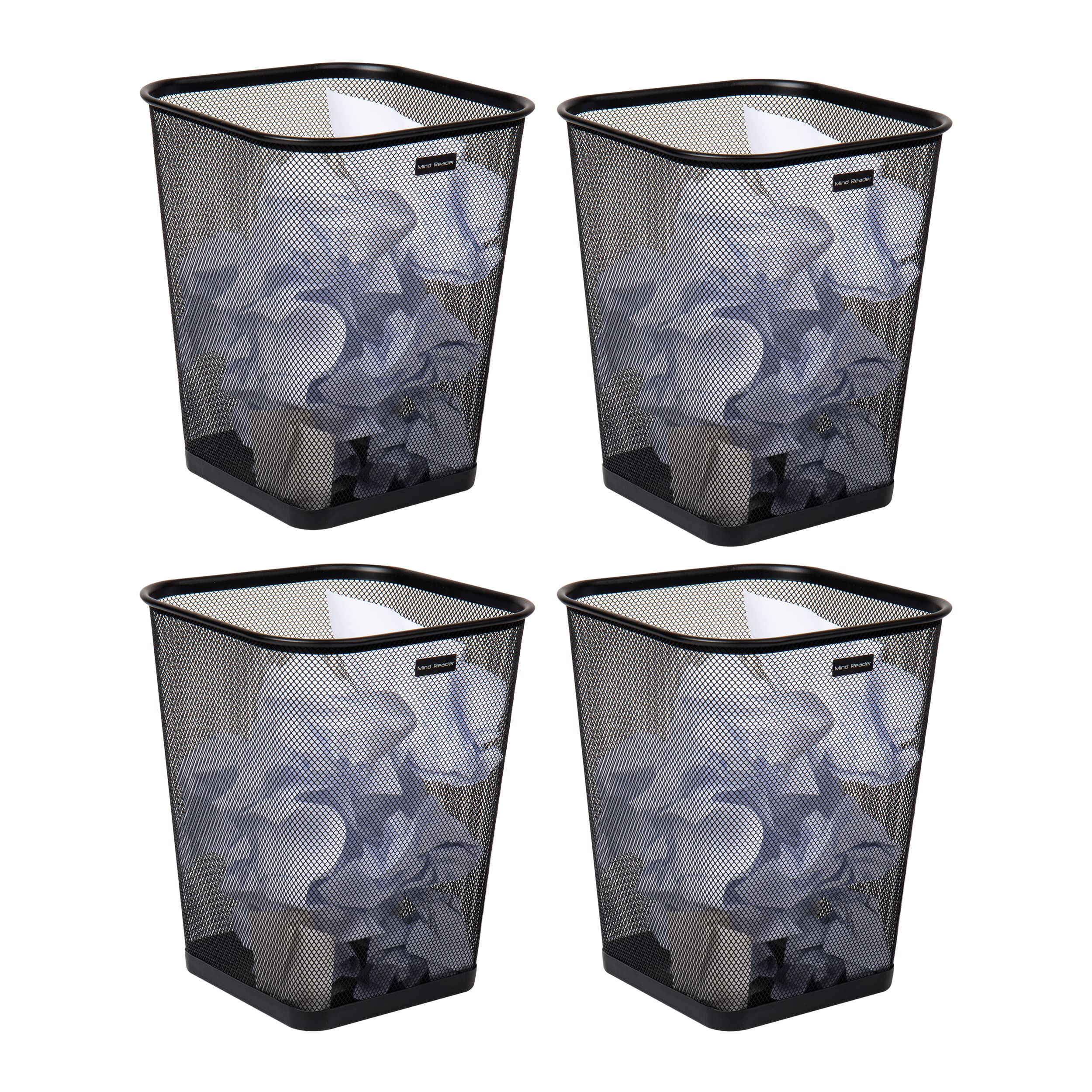 Trash Can Mind Reader Mesh Square, 9,75 de largo x 9,75 de ancho x 12 ...