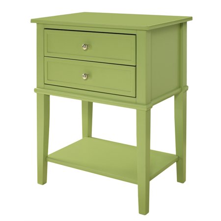 Ameriwood Home Franklin Accent Table with 2 Drawers in Green | Walmart Canada