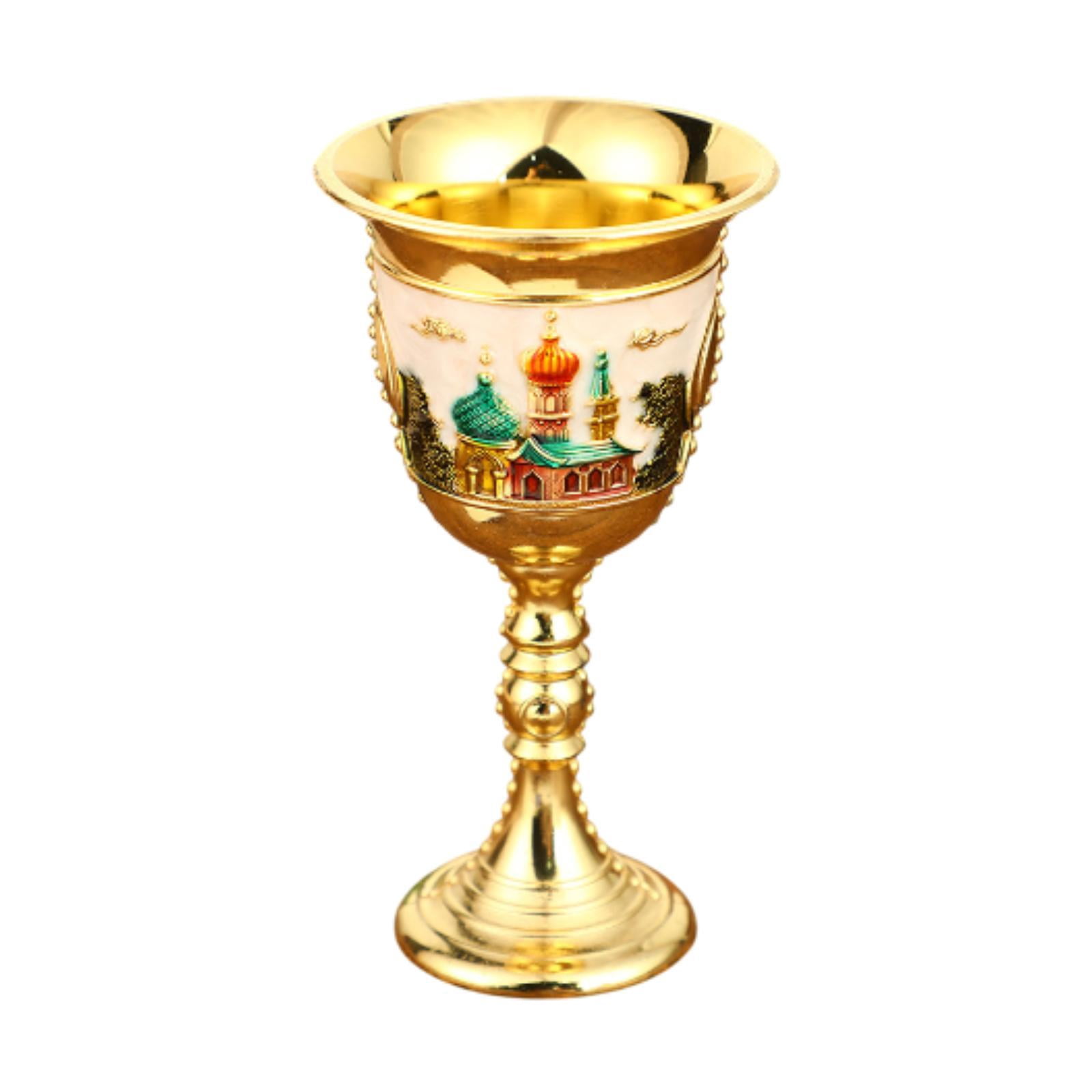 Copa Medieval Vintage de cristal en relieve, Mini copa de comunión ...