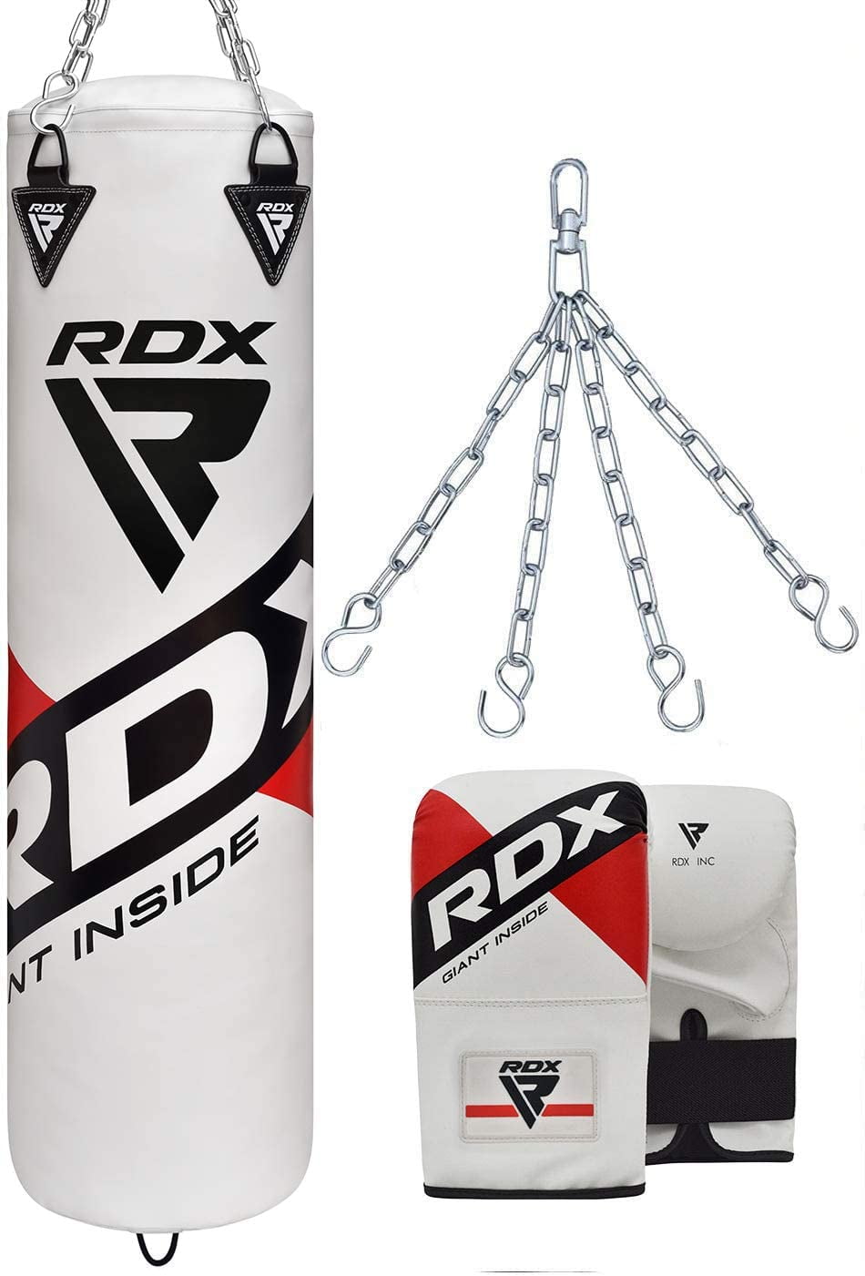 RDX Punching Bag for Boxing Training, 5ft Unfilled Heavy Bag Anti Swing ...
