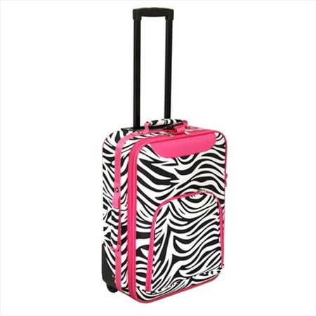 All-Seasons 816701-163-F 20 in. Zebra Print Rolling Carry-On Luggage ...