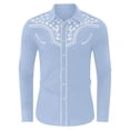 Boys Western Denim Shirt With Print Kids Blend Button Front Western ...