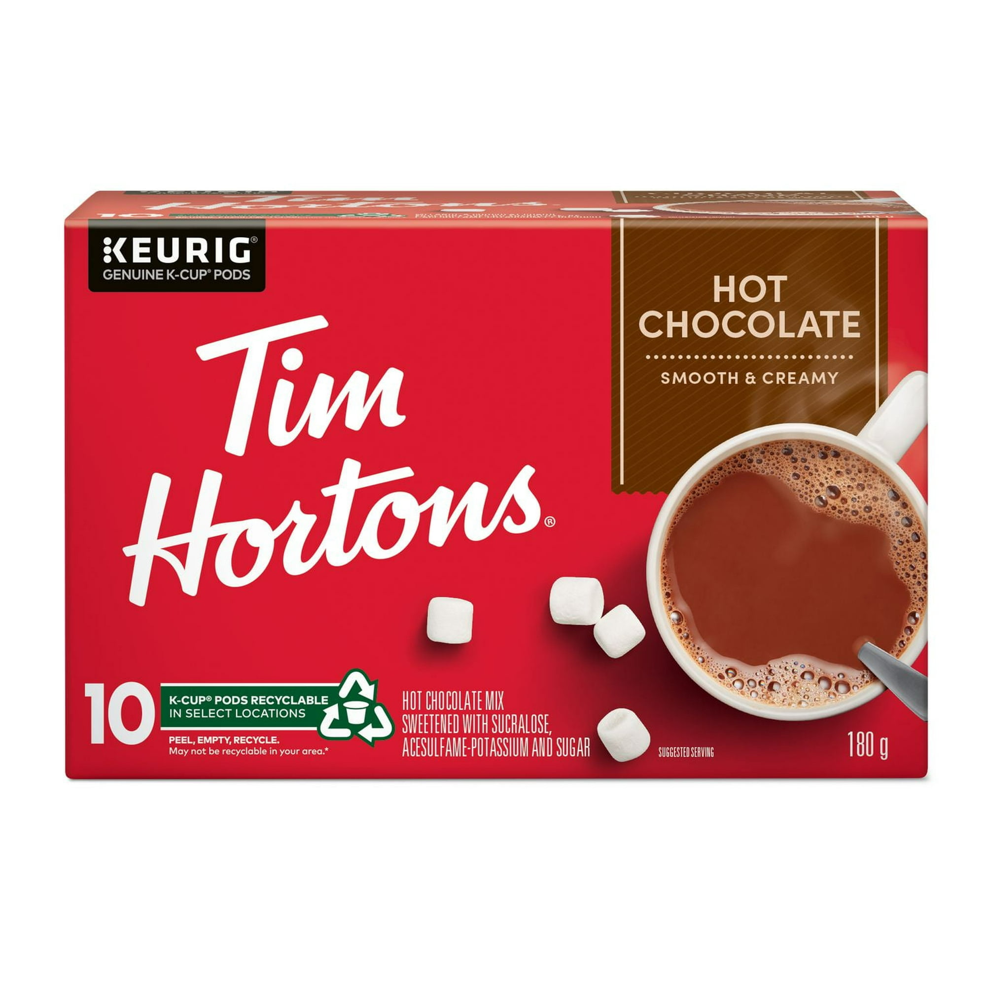 Click here for Tim Hortons Hot Chocolate K-Cup 180 G prices