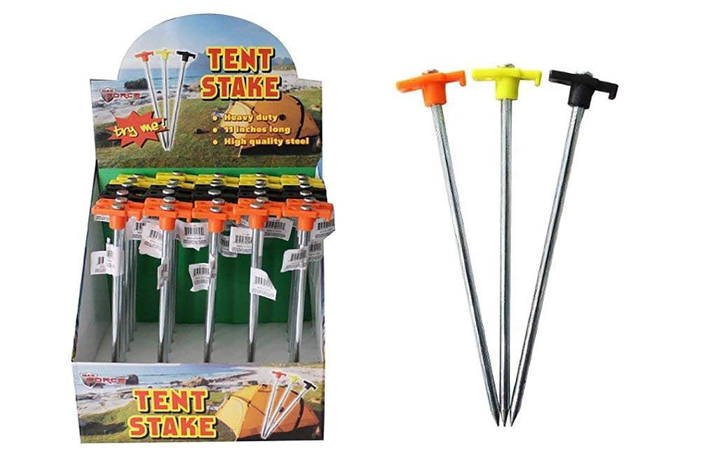 Diamond Visions 01-1057 Metal Tent Stake MultiPack in Assorted Color ...