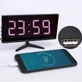 Coollooc Super Slim LED Digital Alarm Clock, Mirror Surface for Makeup ...