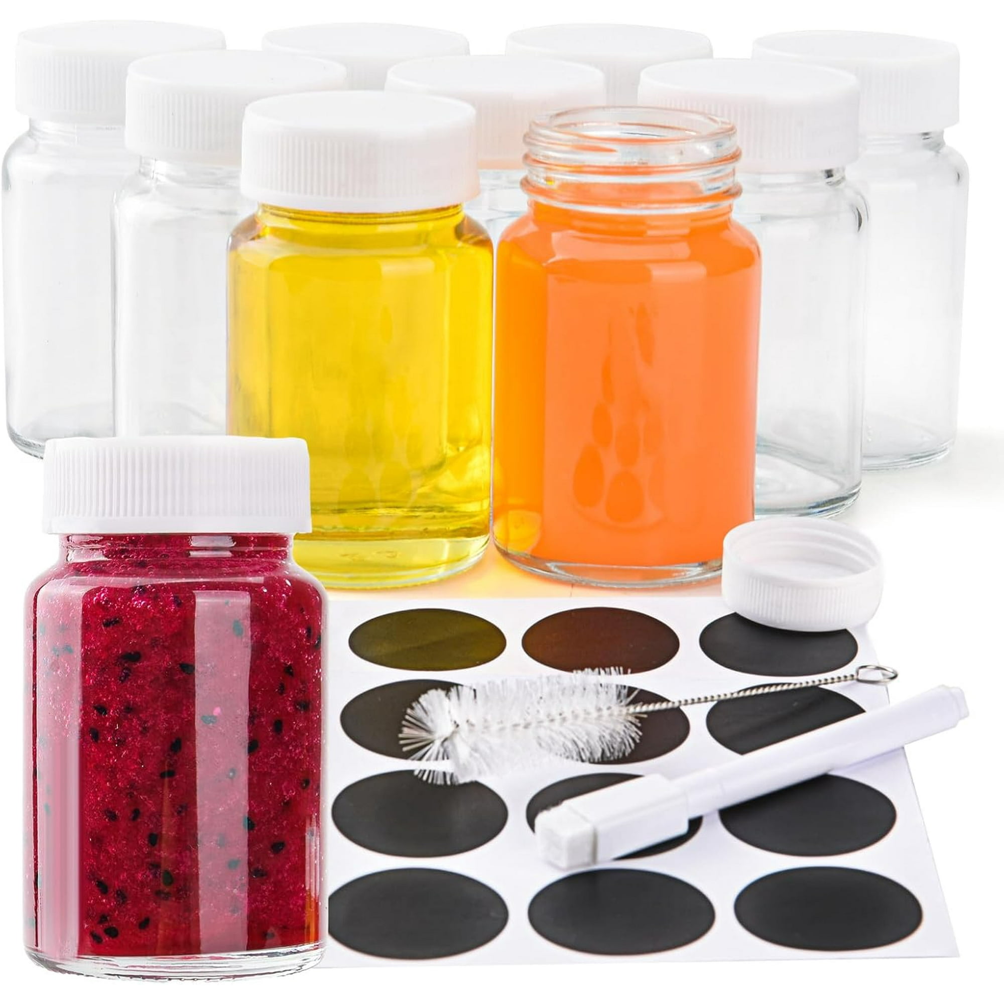 Click here for Salafire 9pcs 2 Oz Glass Ginger Shot Bottles With... prices