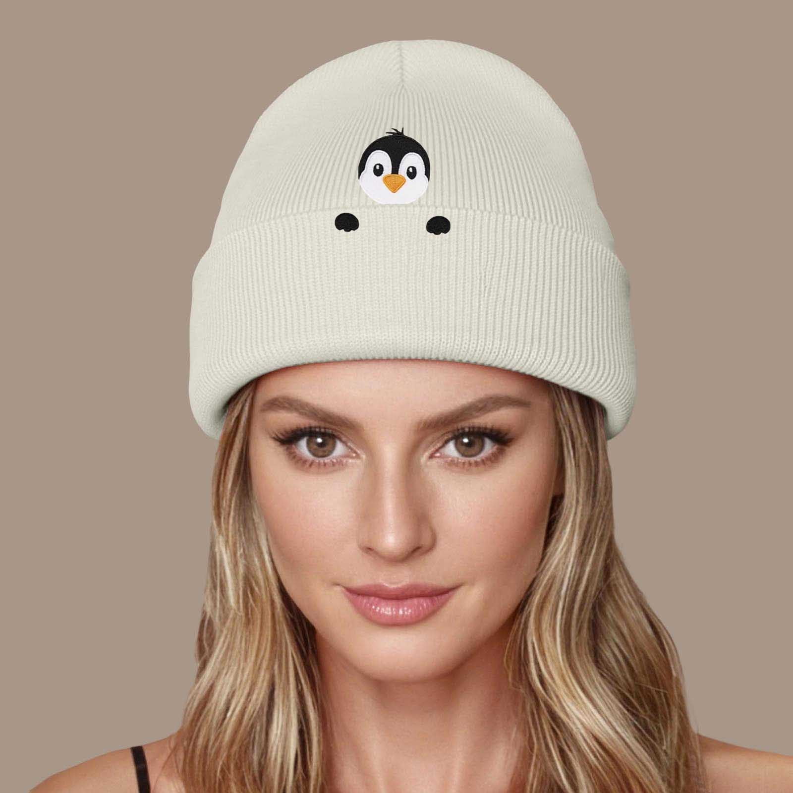 Click here for Jclpshii Quirky Hat With Earflaps Featuring Pengui... prices