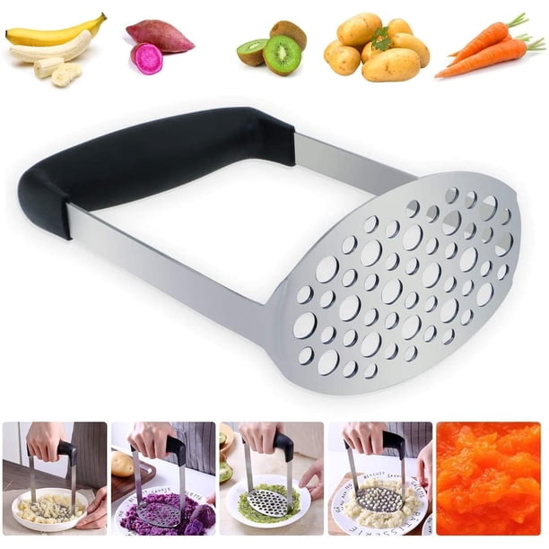 Potato masher Stainless steel potato masher, potato press for creamy ...