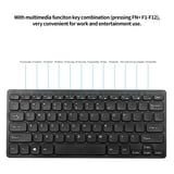 Anself KM901 Wireless Keyboard and Mouse Combo, 78-Key Mini Keyboard, 2 ...