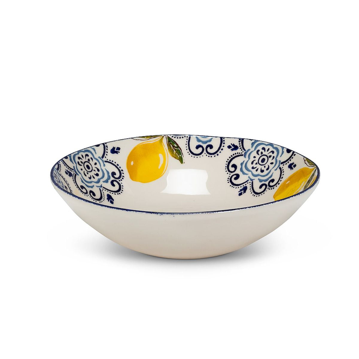 Set of 12 Lemon Print Large Deep Bowl - Walmart.com