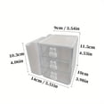 1pc 3-Layer Drawer Type Storage Box with Pen Container, Multifunctional ...