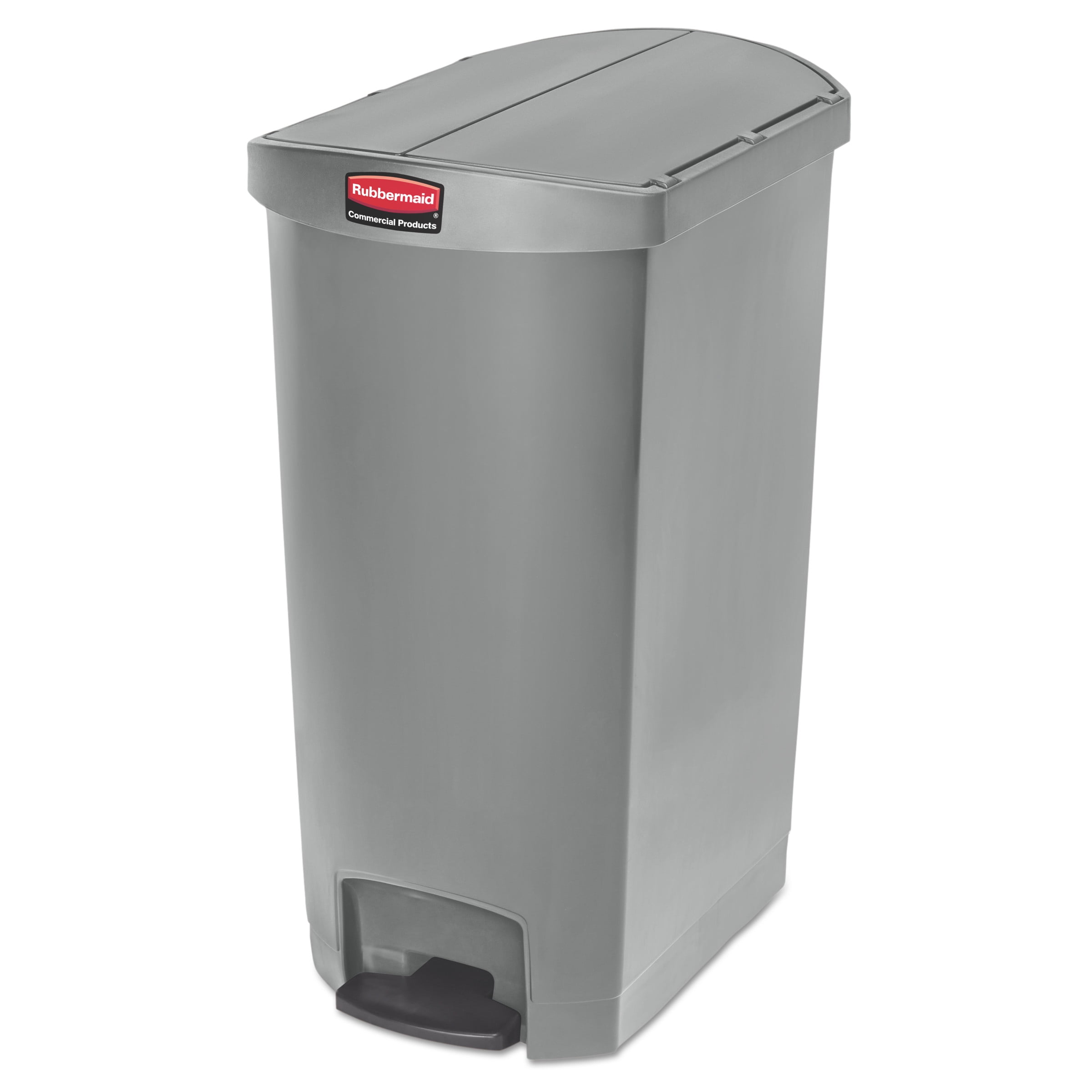 Rubbermaid Commercial Slim Jim Resin Step-On Container, End Step Style ...
