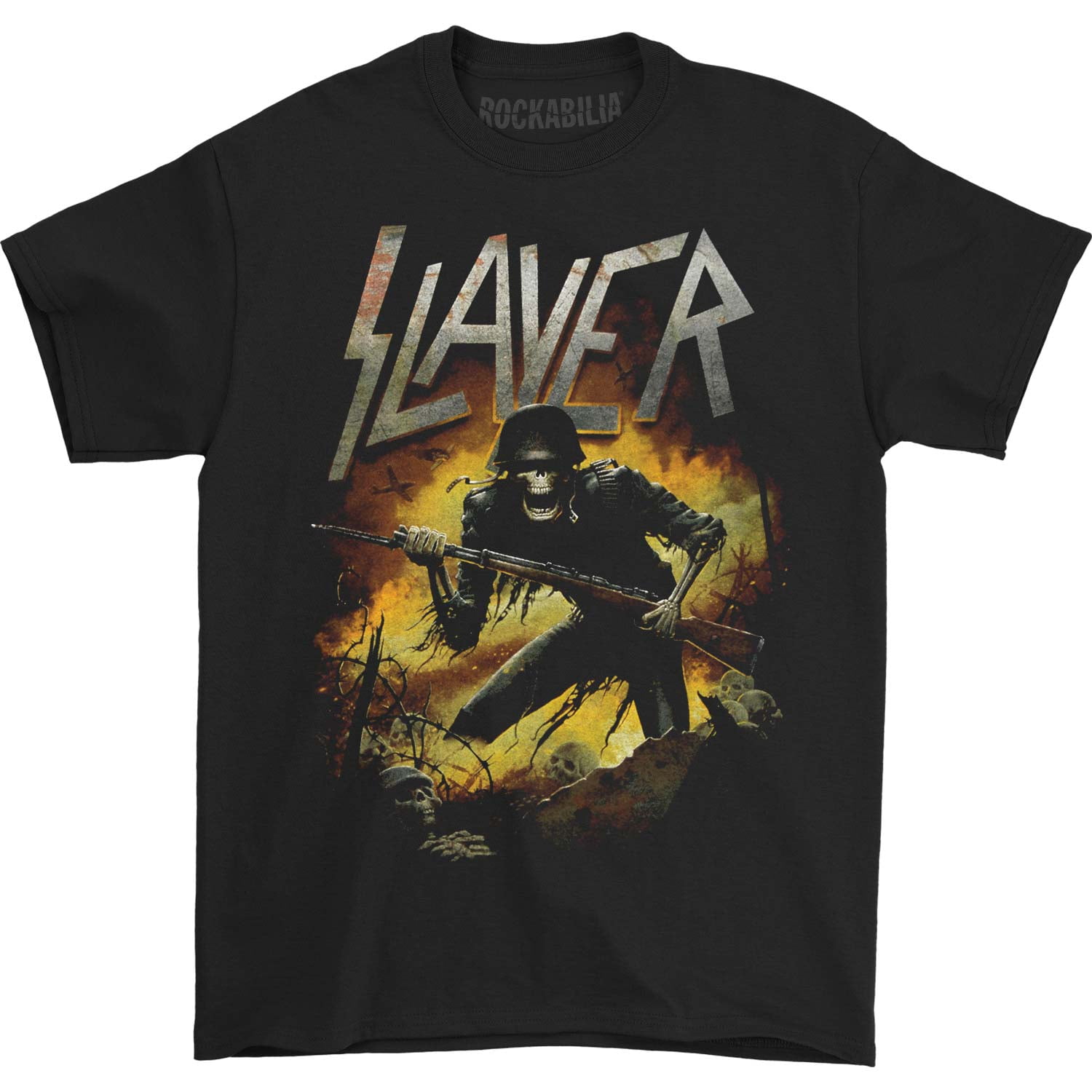 Slayer - Slayer Men's War 2015 Tour T-shirt Black - Walmart.com ...
