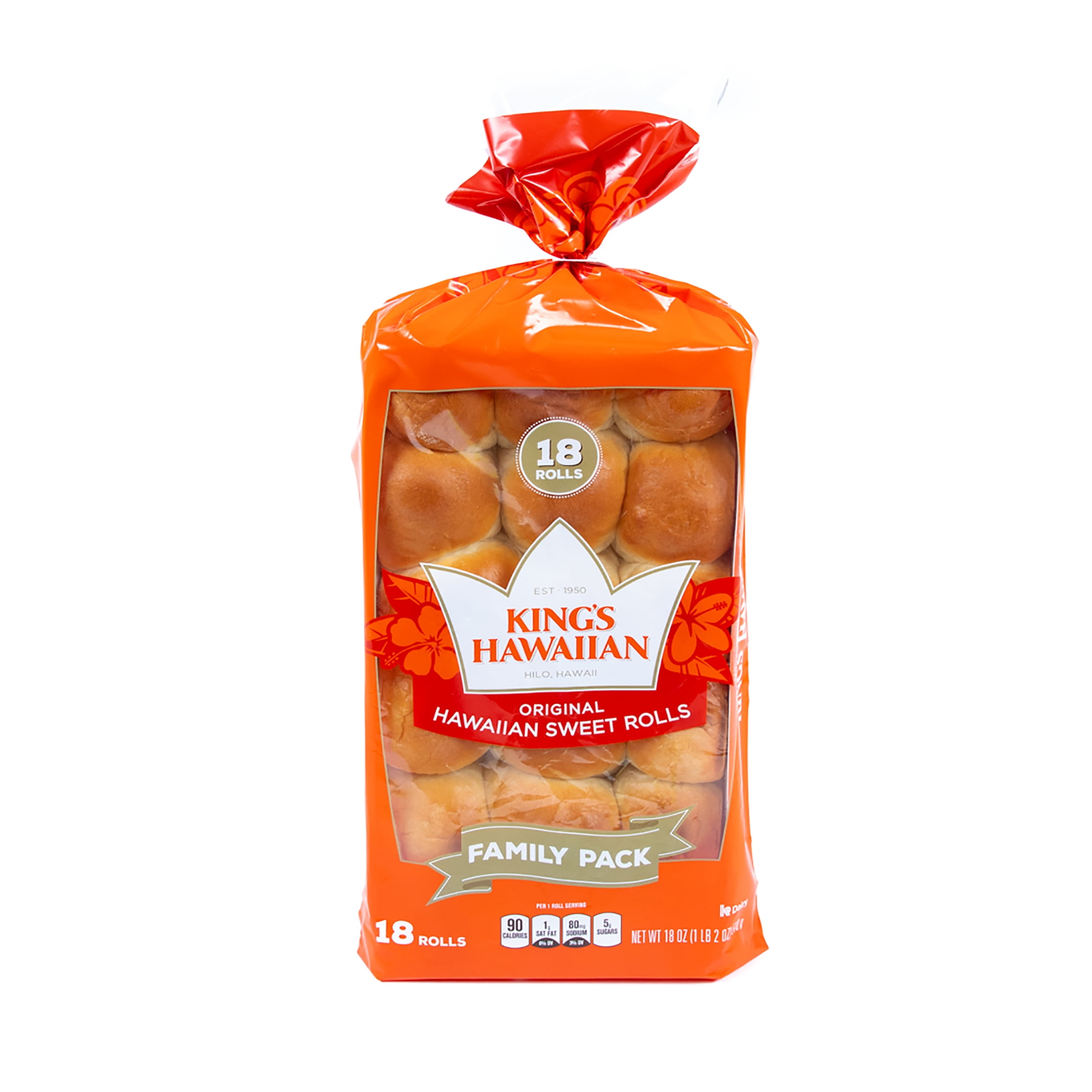 King's Hawaiian Sweet Rolls Original - 18 CT – Walmart Inventory ...