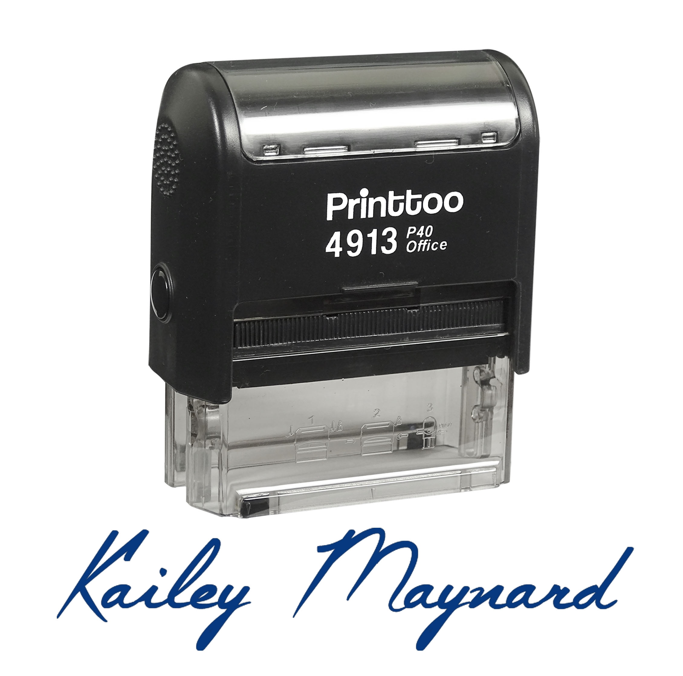 Printtoo Round Dater Stamp Self Inking With Checked Text Office ...