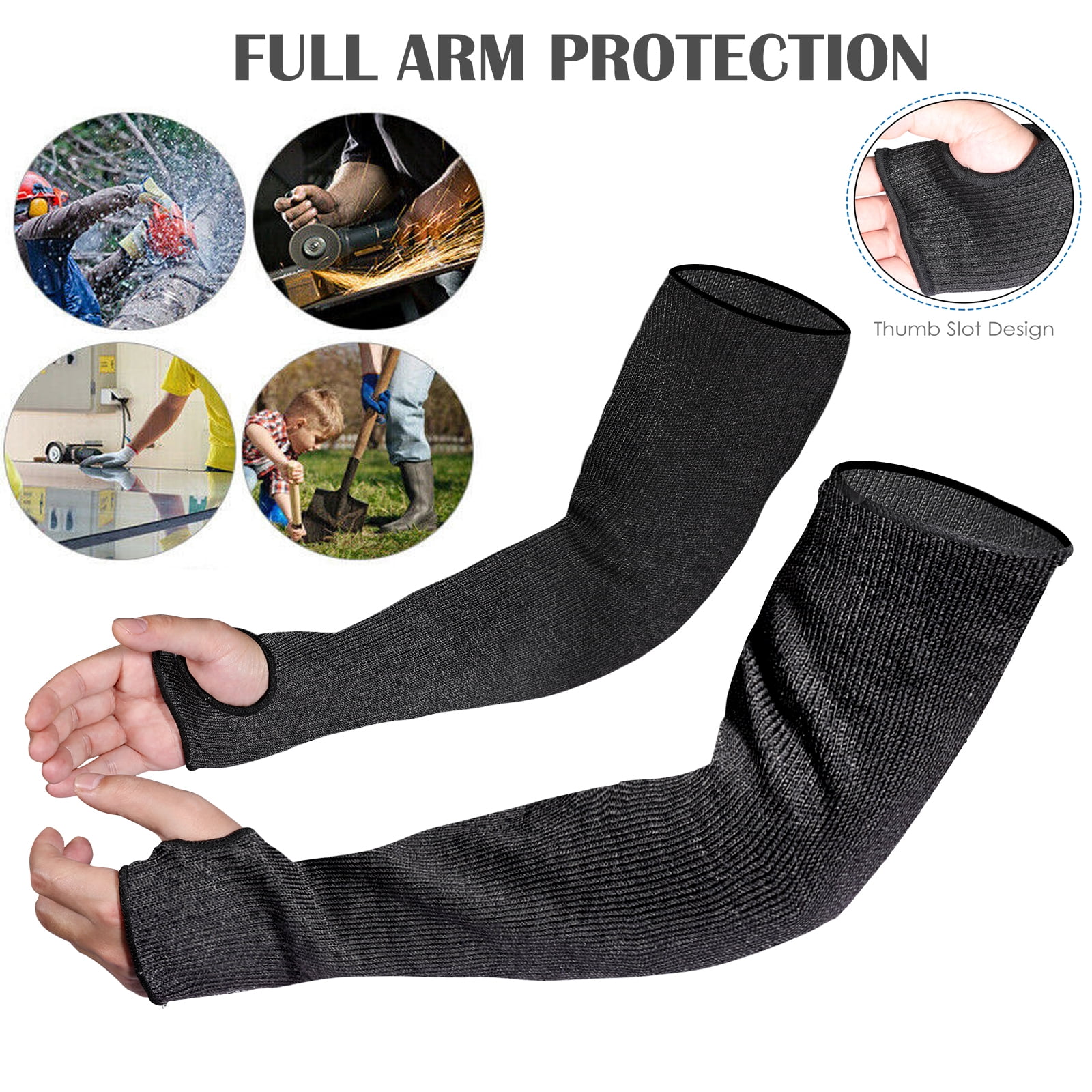 KKSQ Cut Resistant Sleeves for Arm Work Protection Safety Garden ...