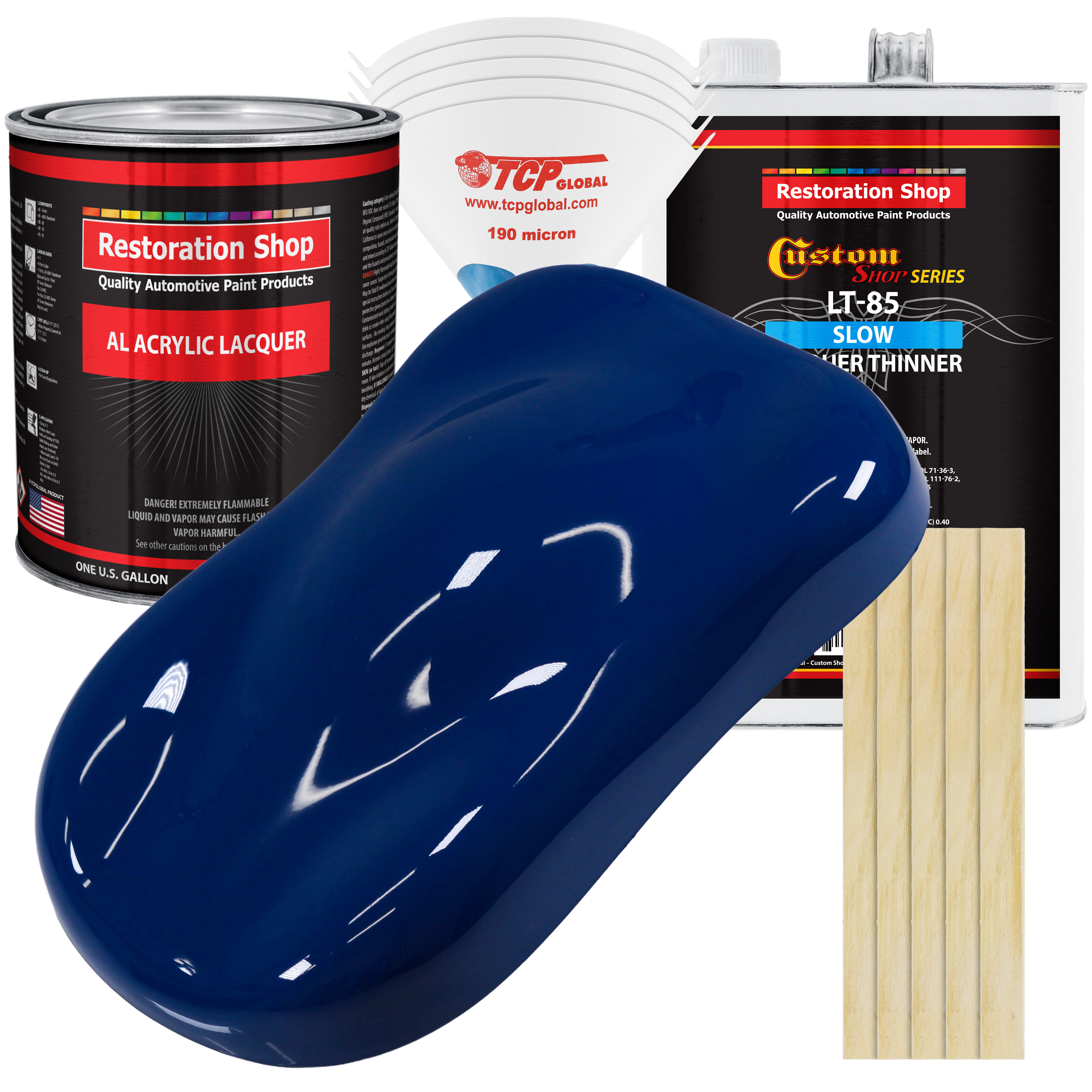 Restoration Shop - Marine Blue Acrylic Lacquer Auto Paint - Complete ...