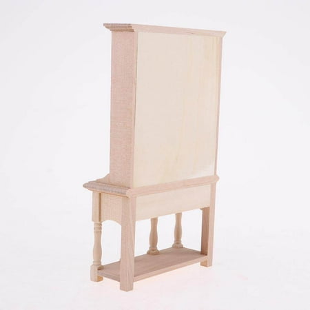 pitrice 1/12 Scale Dollhouse Miniature Furniture Unpainted 1/12 Cabinet ...