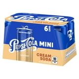 Pepsi Cola Soda Shop Cream Soda 6 x 222 ml, Mini cans, Voici le Soda ...
