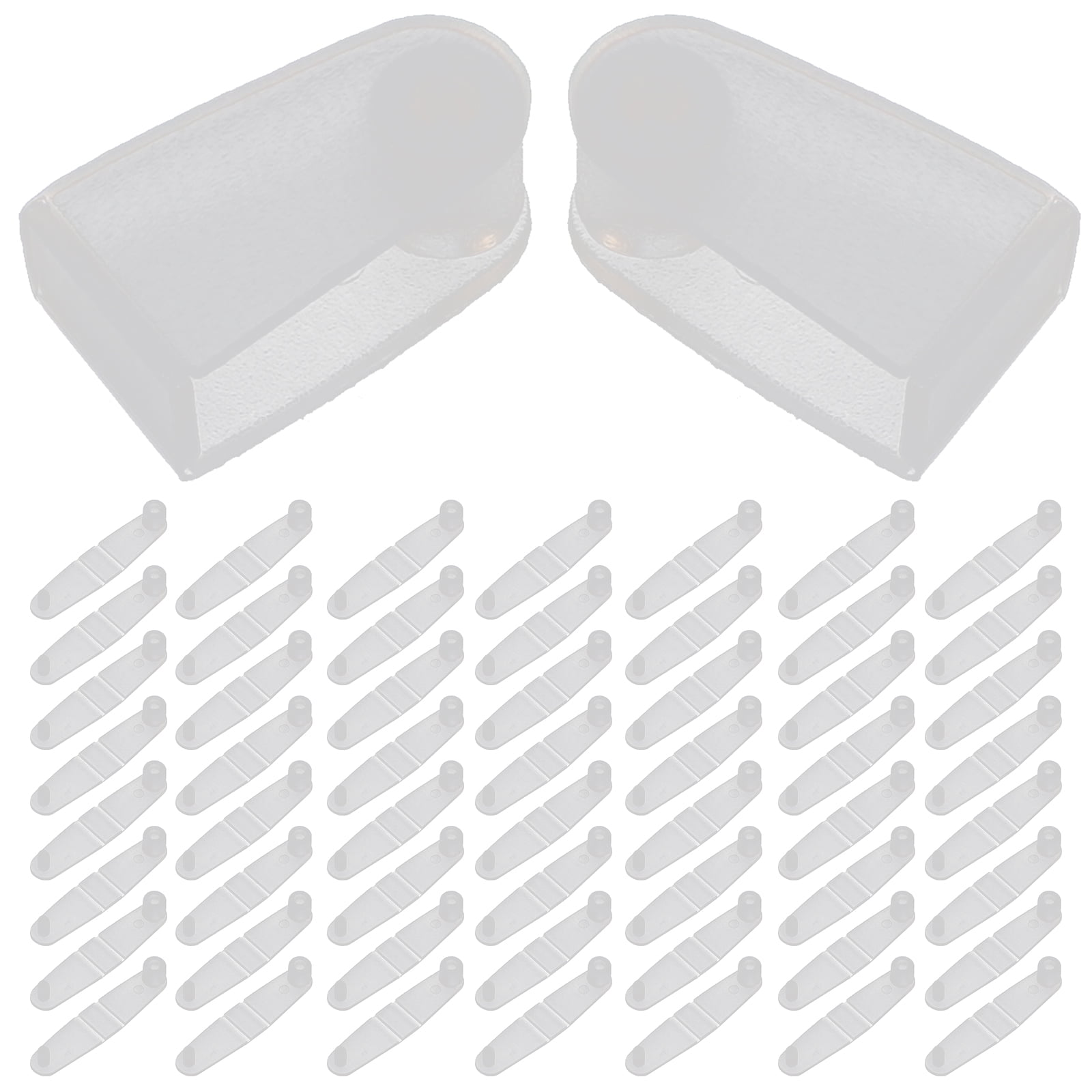 100 clips de plástico para llaveros, clips plegables de plástico, clip ...