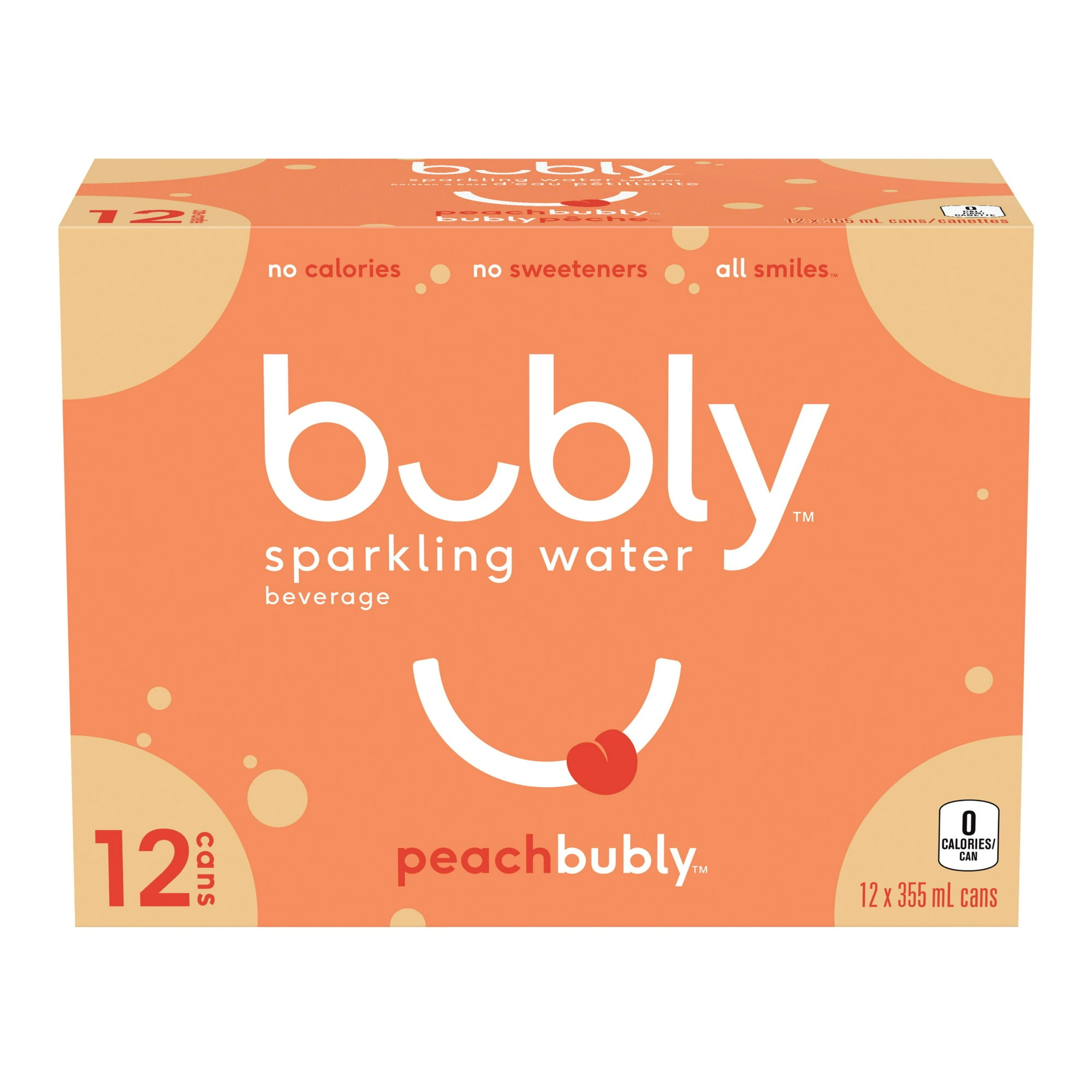 Click here for Bubly Peach Sparkling Water 12 X355 Ml  Cans 355ml prices