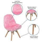 Flash Furniture Cody Kids Shaggy Dog Accent Chair, Light Pink - Walmart.com