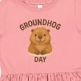 Inktastic Groundhog Day Cute Animal Illustration Girls Toddler Dress ...