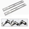 2PCS Stainless Steel Three Section Drawer Track Damping Buffer Mute ...